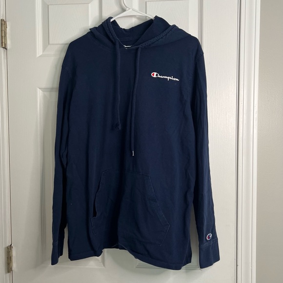 Champion | Shirts | Champion Authentic Apparel Navy Blue Hoodie Size ...